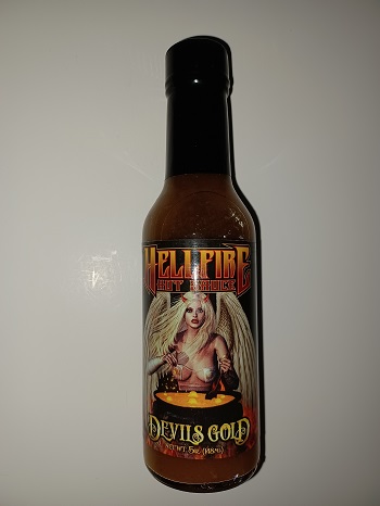 Hellfire Hot Sauce-Devil's Gold 5oz - The Chile Addict